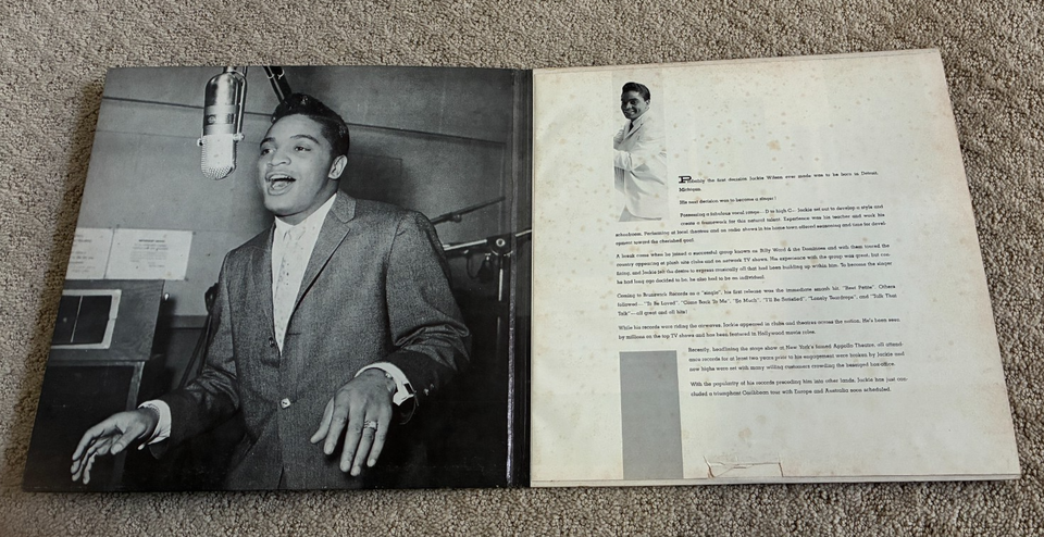 JACKIE WILSON Jackie Sings The Blues LP Gatefold BRUNSWICK BL 54055 | eBay