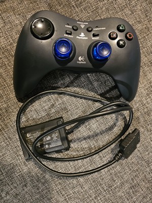 Logitech G-RA4B Wireless Controller & Dongle For PS2 PS1 TESTED Works ...