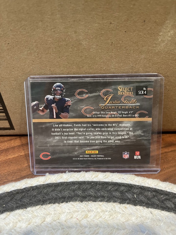 2021 Panini Select Justin Fields Rookie Select Certified RC #SCR-4 ...