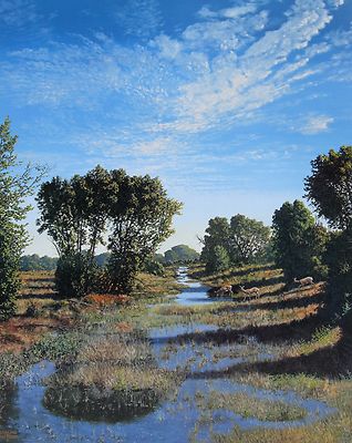 Barron Postmus, "Refreshing Pause", poster, 28"hx22"w image, signed or ...