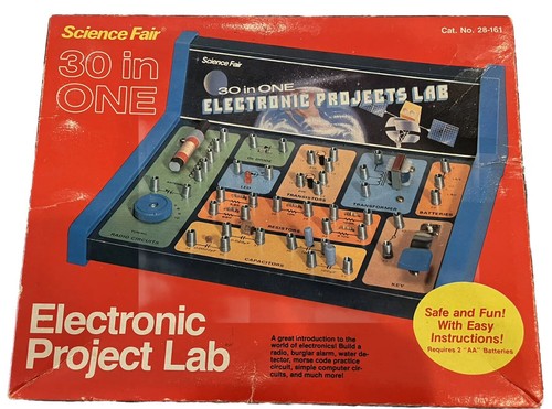 Science Fair 30 in One Electronic Projects Lab Radio Shack Tandy Corp ...