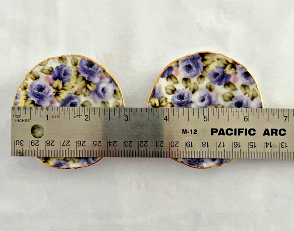 Vintage! Fielder Keepsakes~Victorias Garden Purple Rose Miniature Tea ...