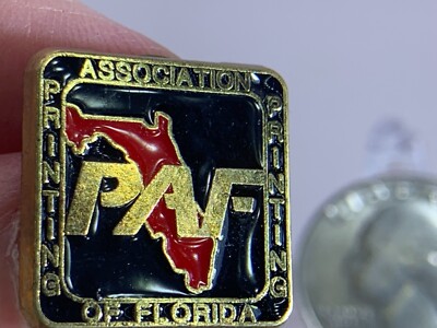 Florida PAF Printing Assoc Vintage Tack Pin T-290 | eBay