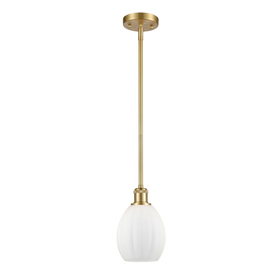 Innovations 81 Eaton 1 Light Pendant, Satin Gold/Matte White - 516-1S ...