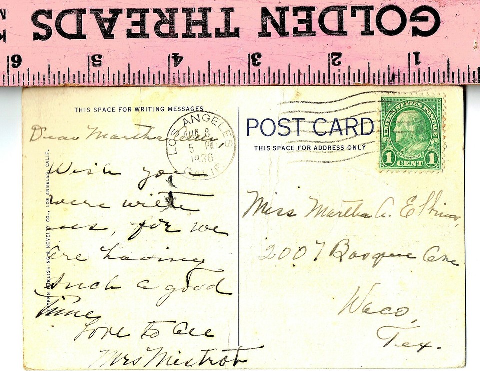 Shirley Temple Collector’s postcard #810, home of Shirley Temple, 1936 ...