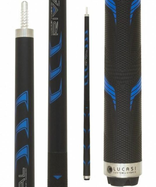 Lucasi Rival Series Pool Cue - Black/Blue (LHRV21) for sale online | eBay