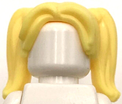 Lego New Bright Light Yellow Minifigure Hair Female Pigtails High Long ...