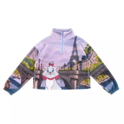 Disney Marie 1/4 Zip Fleece Top for Adults ? The Aristocats size L New ...
