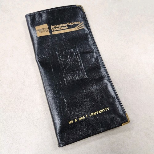 American Express Wallet/Travelers Check Pouch Personalized Vintage | eBay