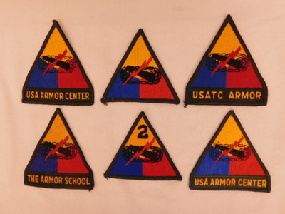 VIETNAM PATCHES VINTAGE SET OF 6 USA USATC ARMOR CENTER ARMOR SCHOOL | eBay