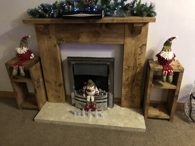 Chunky Rustic Pine Quality Handmade Fire Surround | eBay