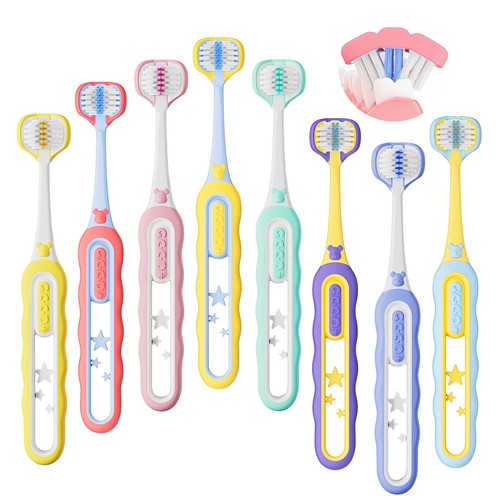 Toddler Toothbrush 8 Pack, Soft Baby Toothbrush Efficient 3 Sided Kids ...
