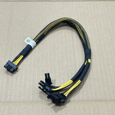 DELL EMC POWEREDGE R7525 R750 R750XS GPU POWER CABLE 16" 12 PIN TO 8+8 ...