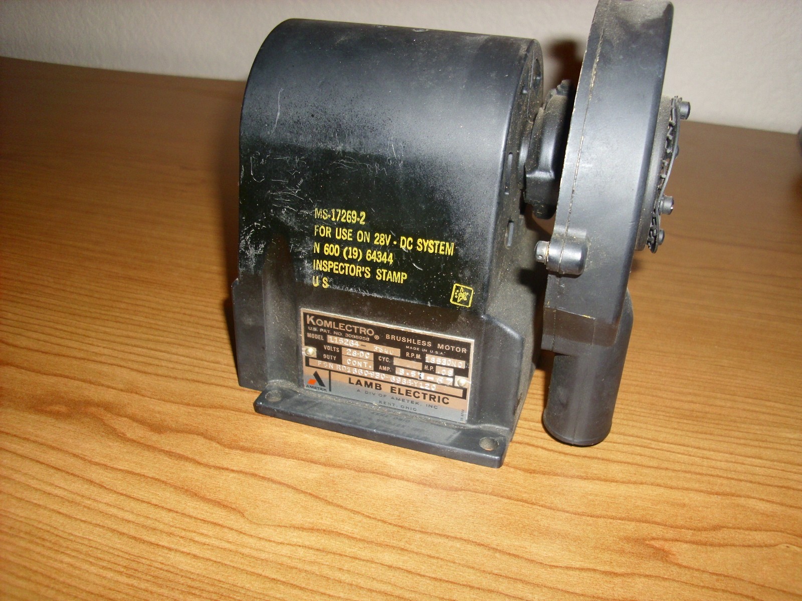 Lamb Electric Motor 115264-3640 MS-17269-2 | eBay