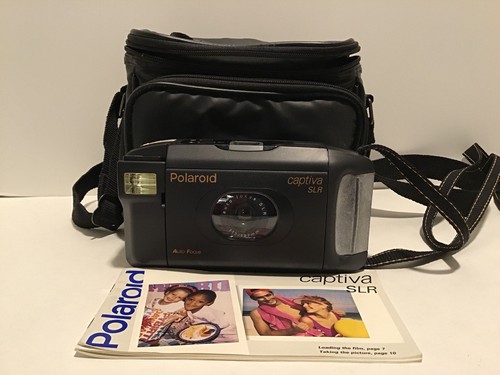 POLAROID CAPTIVA SLR AUTO FOCUS CAMERA WITH CASE AND MANUAL | eBay