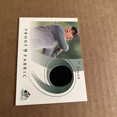2002 SP Game Used Front 9 Fabric JSY PATCH Ty Tryon #F9S-TT PGA Golf ...