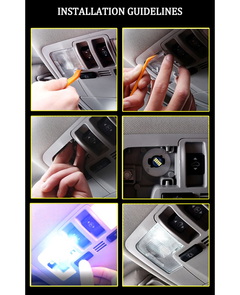 13x White Kit Canbus Bulbs LED Interior Car Light for Lexus SC430 2005 ...