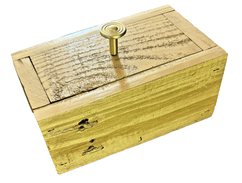wooden golden prosperity box ,rustic, reclaimed wood | eBay