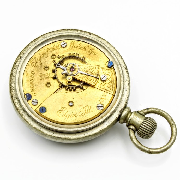 1885-1913 Elgin 16-18s 7-17j Hunter Key Wind Pocket Watches Lot of 4 # ...