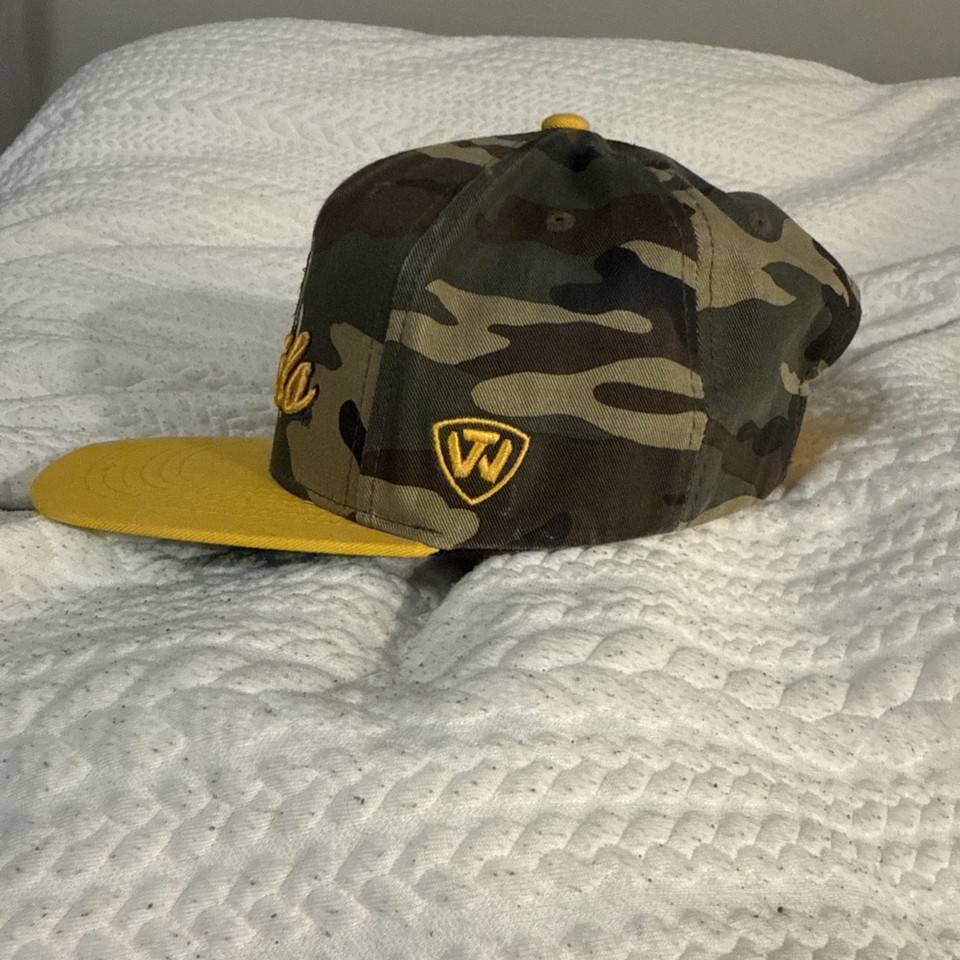 Arizona State Sun Devils College Camo And Yellow Cap With Adjustable ...