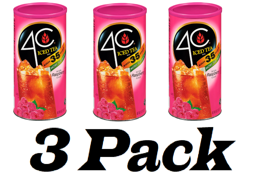 3 Pack - 4C 35 QT Raspberry Iced Tea Mix (82.6 oz.) | eBay