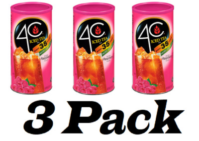 3 Pack - 4C 35 QT Raspberry Iced Tea Mix (82.6 oz.) | eBay