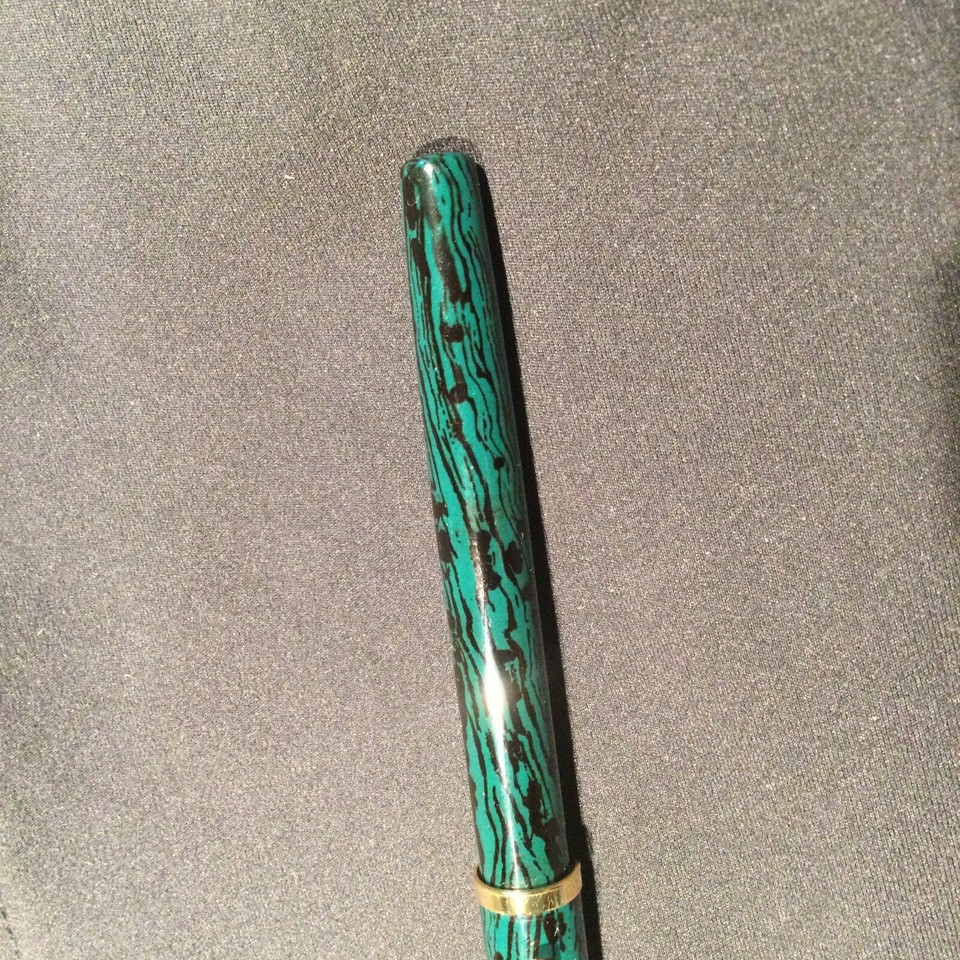 CROSS CENTURY II GREEN MARBLED FOUNTAIN PEN 18K 750 GOLD NIB | eBay