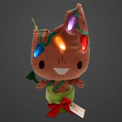 Disney Marvel Guardians of the Galaxy Groot Light Up Holiday 10" Plush ...