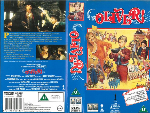 Oliver 1968 Vhs