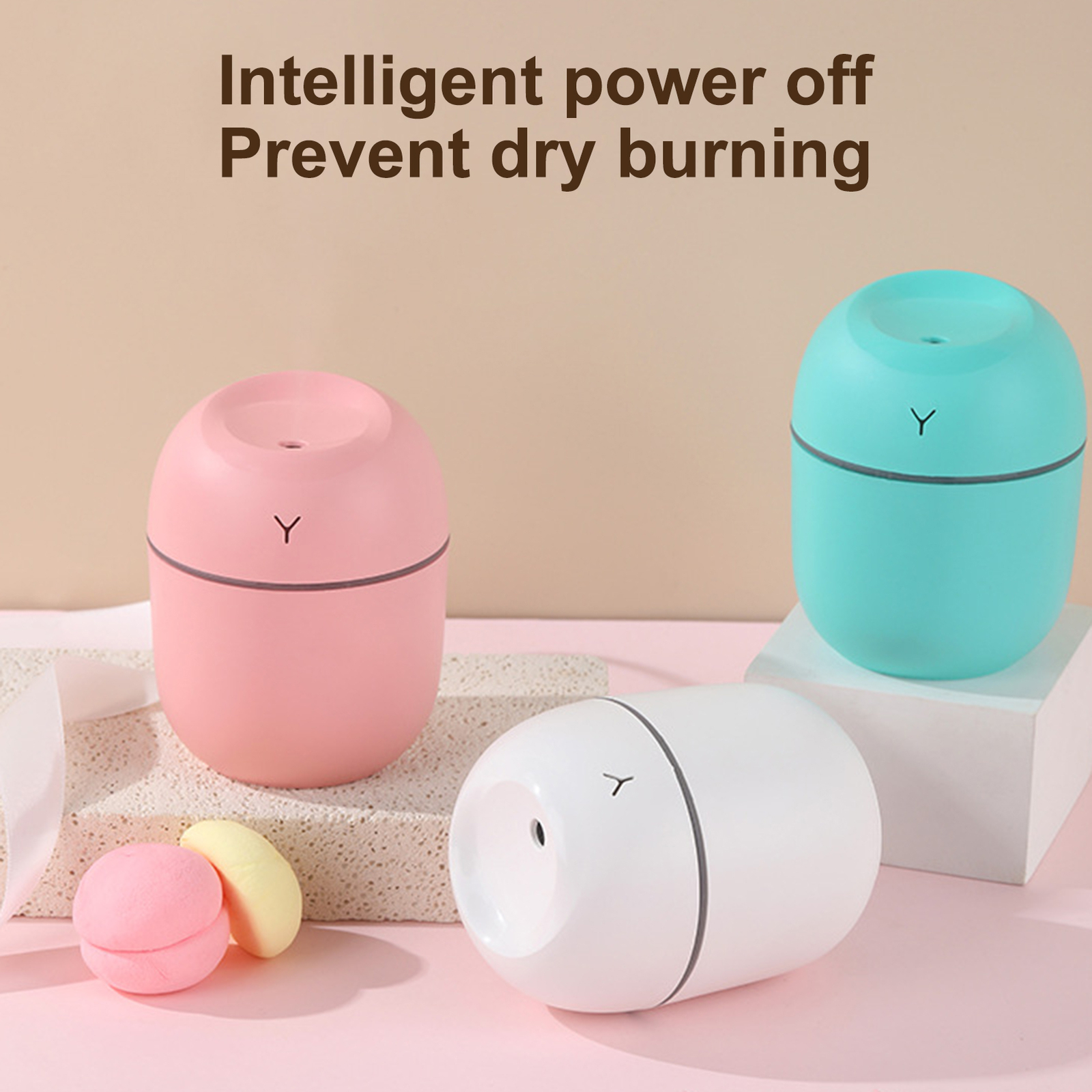 220ml Humidifier Diffuser Ultra-quiet Calming Easy to Refill Romantic ...