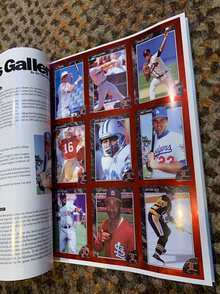 1992 Six Legends Sport Memorabilia Magazines With Uncut Card Sheets ...