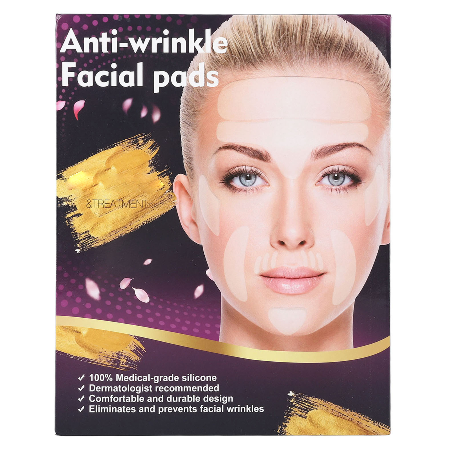 16X Silicone Wrinkle Pad Soft Neck Forehead Face Wrinkle Patch For ...