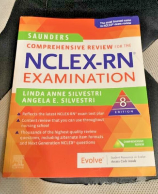 NCLEX RN Exam Review 8th Edition Unused Code - Clean Pages Saunders | eBay