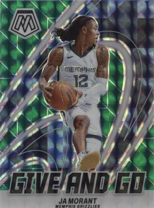 2023-24 Panini Mosaic - Give and Go Green Mosaic Prizm #9 Ja Morant for ...