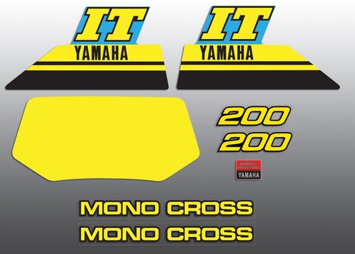 YAMAHA 1986 IT200 IT 200 DECAL GRAPHIC KIT LIKE NOS | eBay