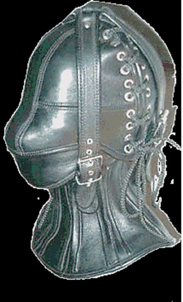 Tight Leather Slave Mask