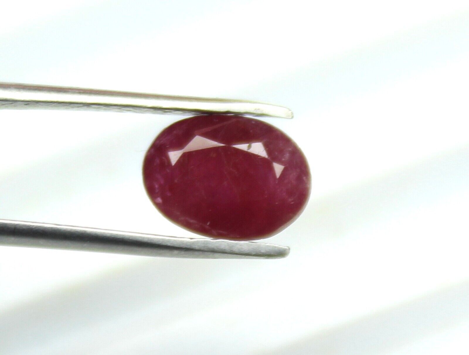 6.2x8.4mm Natural Red Faceted RUBY GEM Genuine Oval Ruby Cut Lose Ring ...