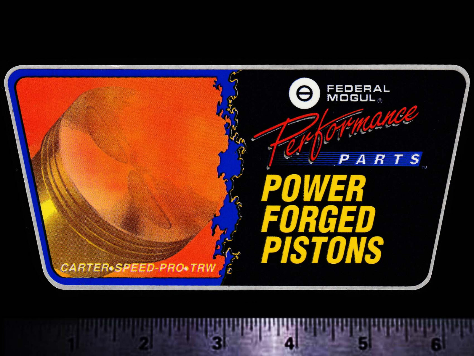 TRW Power Forged Pistons - Original Vintage Racing Decal/Sticker - 6 3/ ...