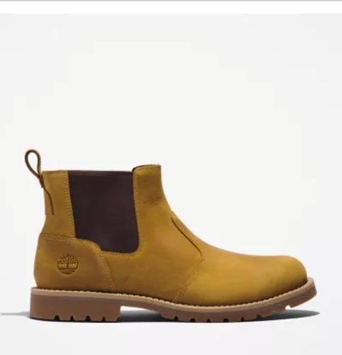 TIMBERLAND MEN'S REDWOOD FALLS CHELSEA Boots Tan NUBUCK LEATHER US 11.5 ...