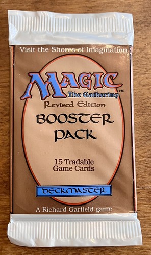 *NEW* 1994 Magic The Gathering Revised Edition Booster Pack MTG ...