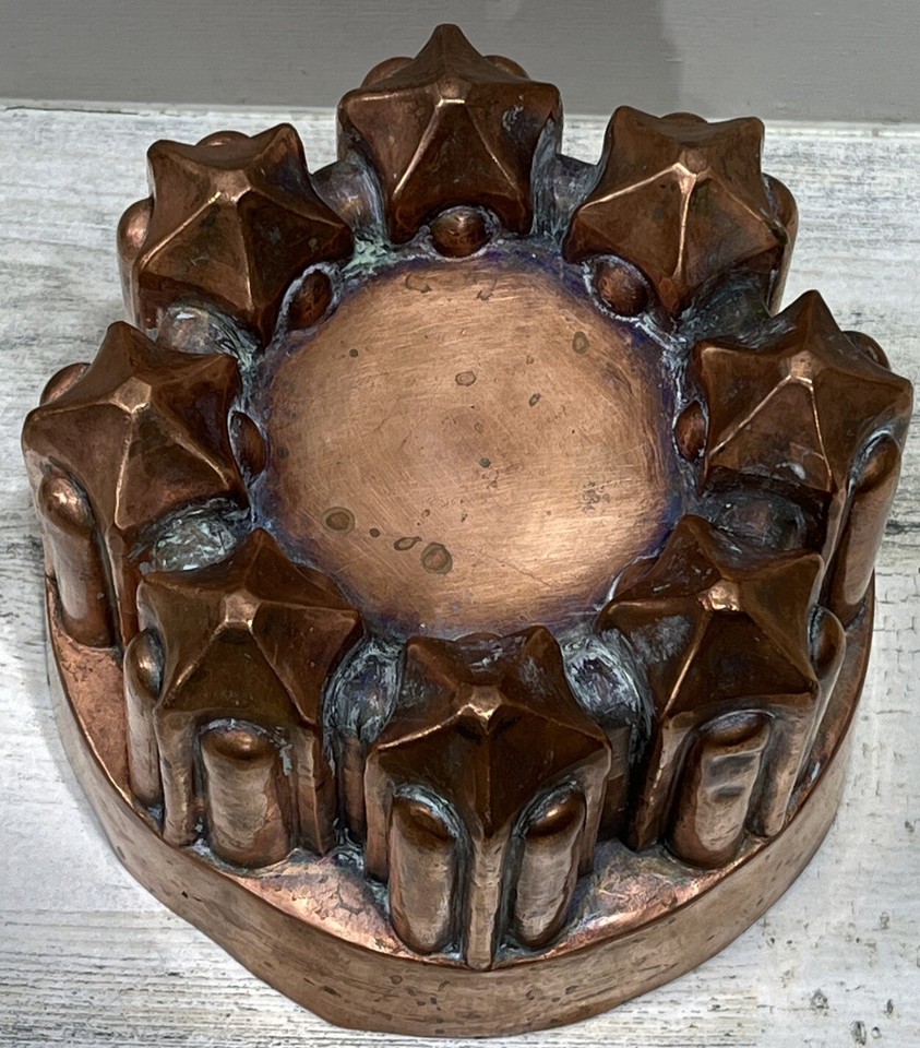 1890s Hand Hammered Antique English Victorian Copper Pudding Jelly ...