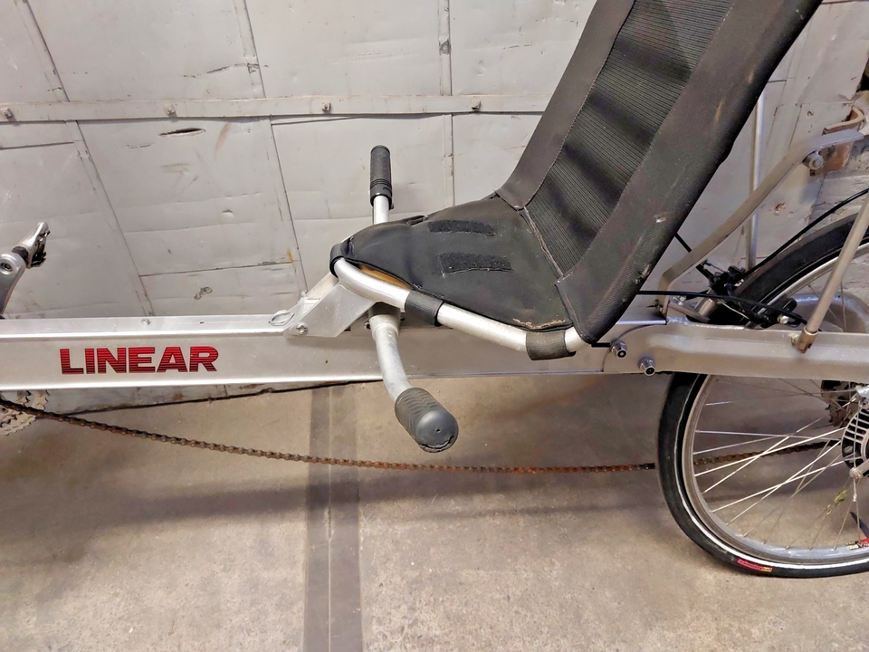 1995 Linear Tandem Recumbent Bike Shimano STX RX100 3x7 Aluminum Rare ...