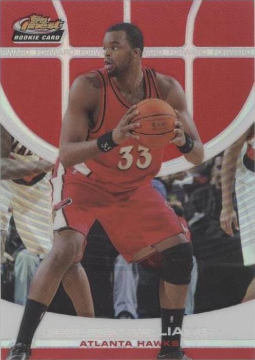 2005-06 Topps Finest - 2006-07 Rookie Shelden Williams #144 Red ...