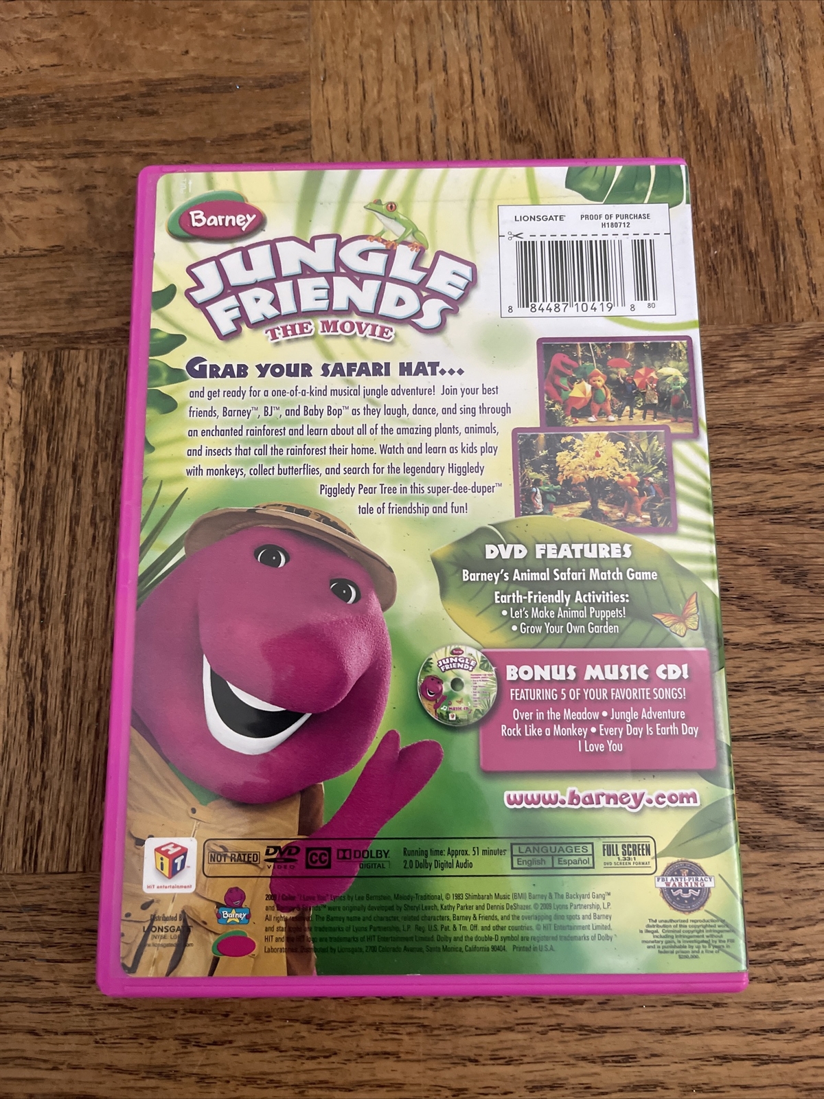 Barney Jungle Friends The Movie DVD 884487104198| eBay