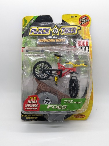 Flick Trix Finger Mountain Bikes RockShox Foes DHS Yellow Red NIP 2001 ...