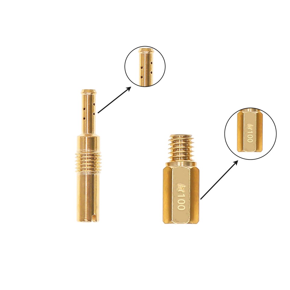 10Pcs Carburetor Main JETS kit & 10Pcs Slow Pilot Jet for PWK Keihin ...