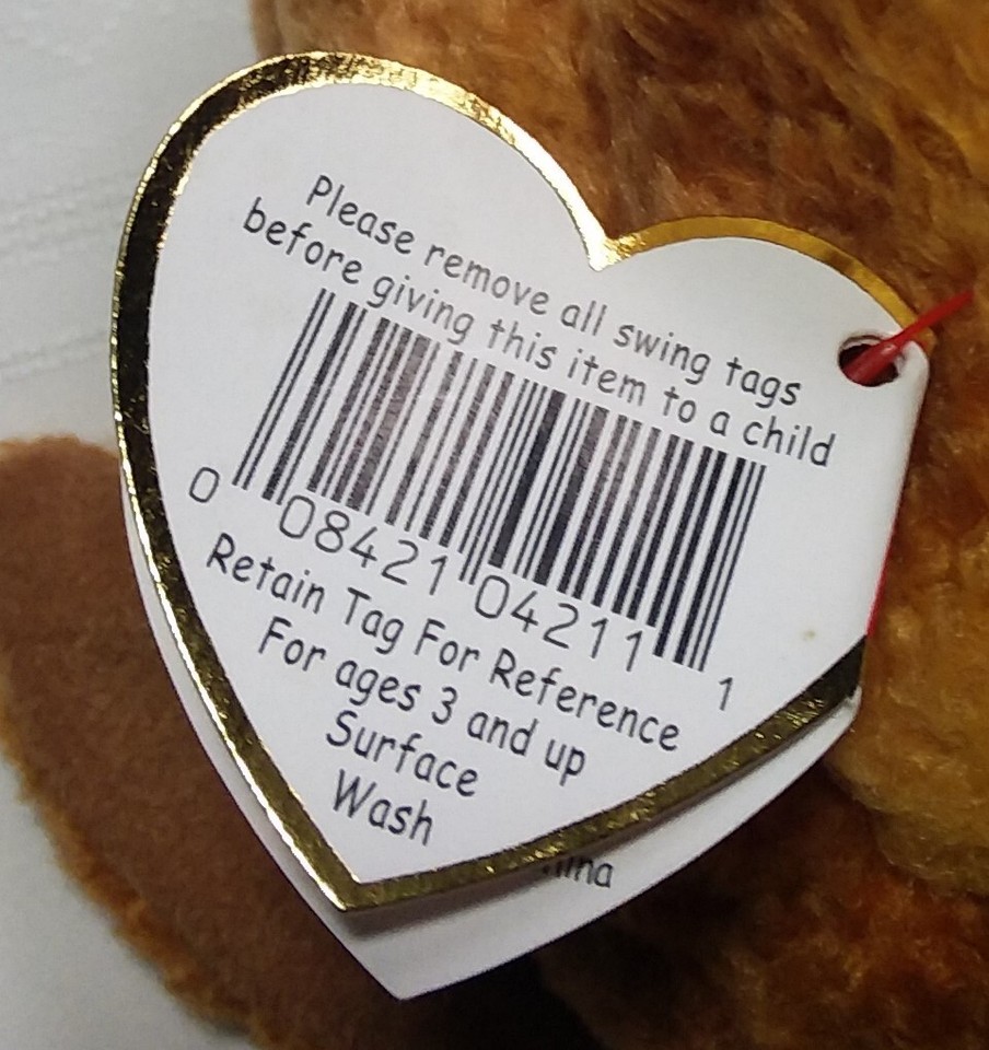 TY Beanie Baby Beak Kiwi Bird 1998 Retired Pristine Original Rare ...