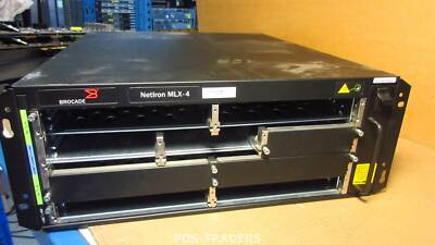 Brocade MLX-4 Router - 4-Slot Chassis System EXCL MODULES & POWER ...