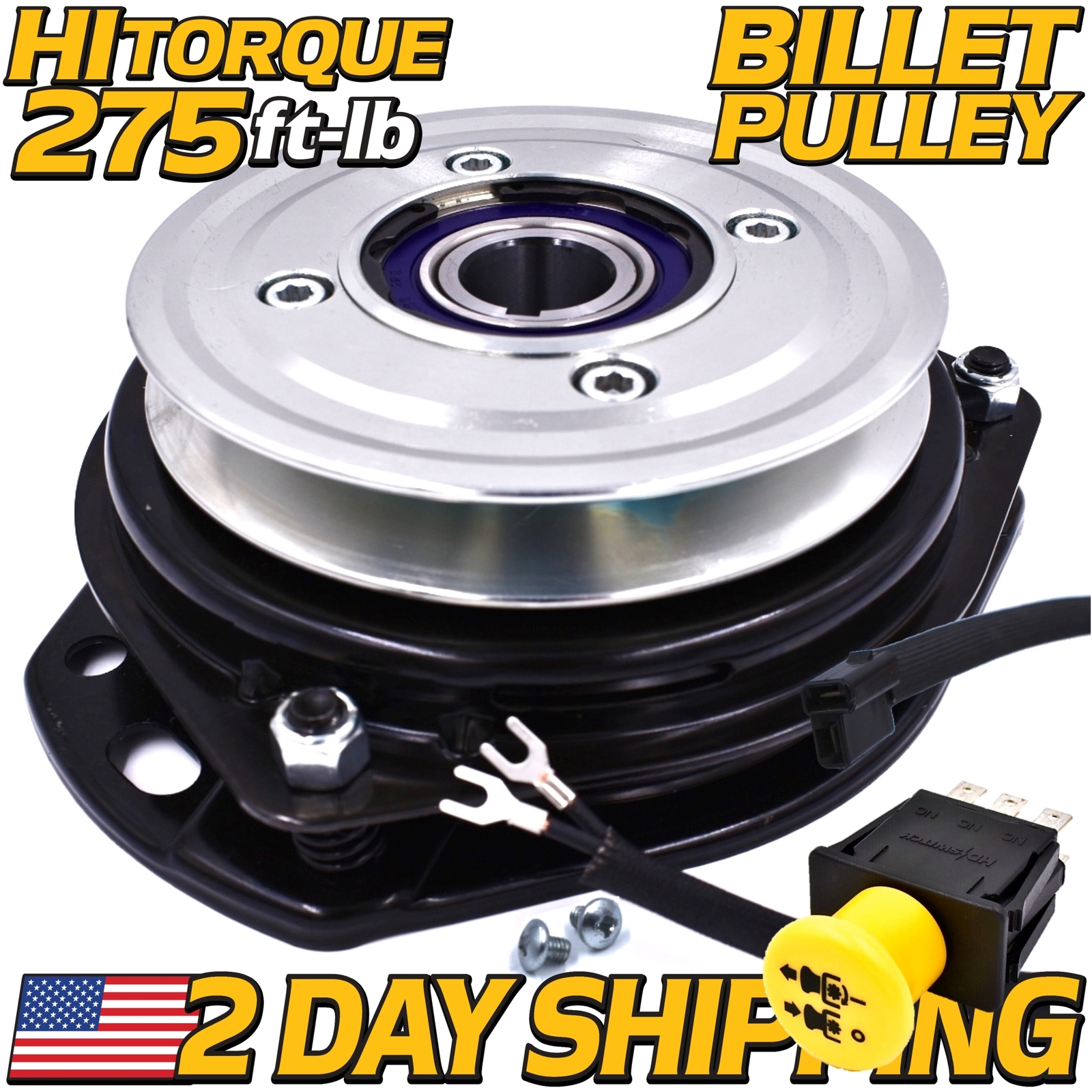 Billet Pulley Blade PTO Clutch & 10A PTO Switch fits Scag Turf Tiger ...