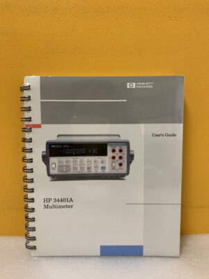 HP 34401-90100 34401A Multimeter User's Guide | eBay